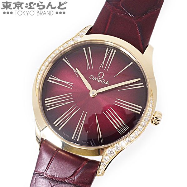 Omega OMEGA Devil Tresor Quartz Watch Ladies K18 Moonshine Solid Gold Diamond Bezel 428.58.36.60 ...