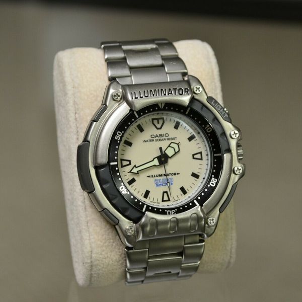 NOS CASIO DRO-206 [1309] DURO 200 SHROUDED DIVE WATCH ILLUMINATOR ...