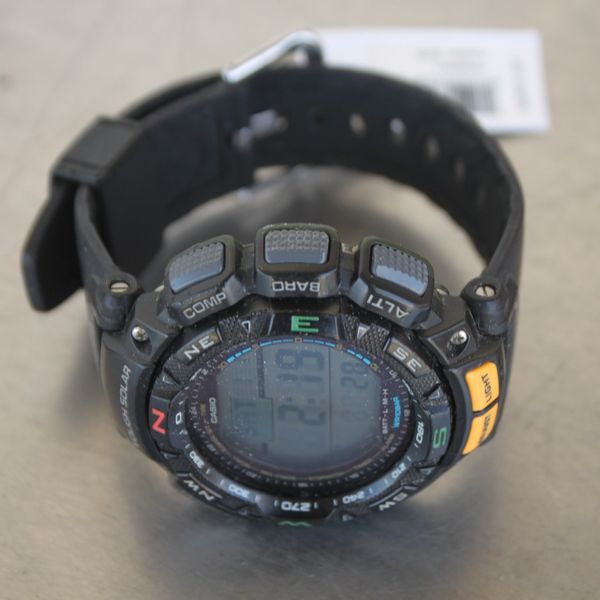 Casio PAG-240-1 Pathfinder Pro Trek Tough Solar Mens Watch AS-IS #1 ...