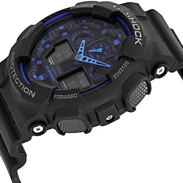 Casio Men's G-Shock Analog & Digital Black Quartz Watch - GA-100-1A2DR ...