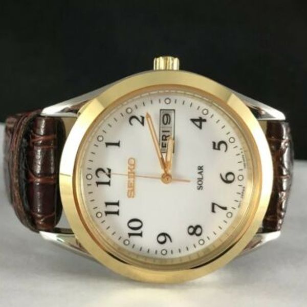 MALFUNCTION Seiko Men's Stainless Steel Solar Watch with Leather Band - SNE056 | WatchCharts