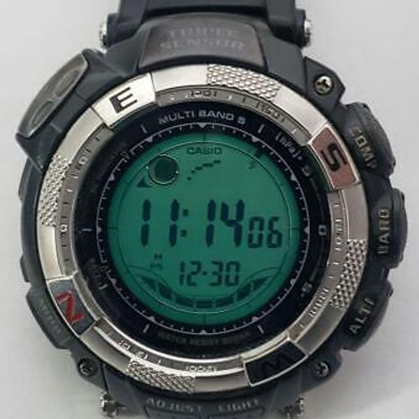 CASIO PROTREK PRW-1500J Tough Solar Triple Sensor Watch | WatchCharts ...