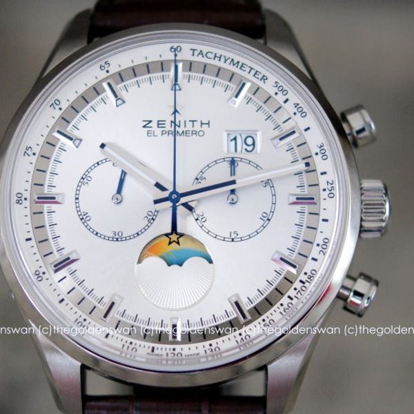 FSOT: Zenith Helios Moonphase and Chronograph Brand New | WatchCharts Marketplace