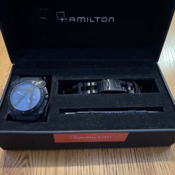 Hamilton Khaki Navy below zero 1000m automatic divers watch ...