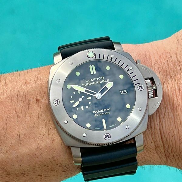 FS: Panerai Titanium Luminor Submersible 1950 Automatic, PAM 305, 47mm ...