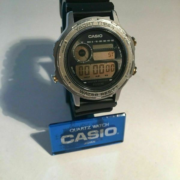 Vintage CASIO TRW 301 YACHT TIMER Digital Quartz WATCH JAPAN RARE ...