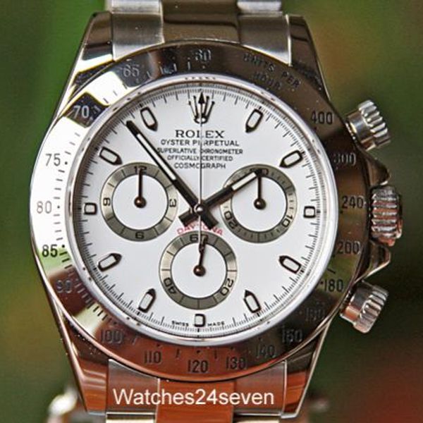 FS Rolex Daytona Cosmograph Chronograph White Dial Ref. 116520 SAFE ...