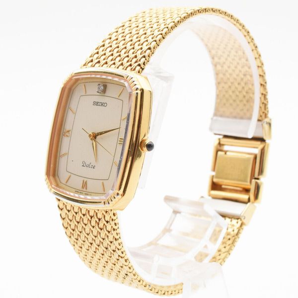 SEIKO Dolce 5E31-5A90 Quartz Gold Diamond Mens Vintage Watch NEAR MINT Condition | WatchCharts ...