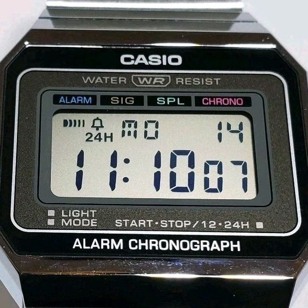 Casio A700W-1A, Digital Watch, Chronograph, Alarm, Day/Date, Thin Case ...