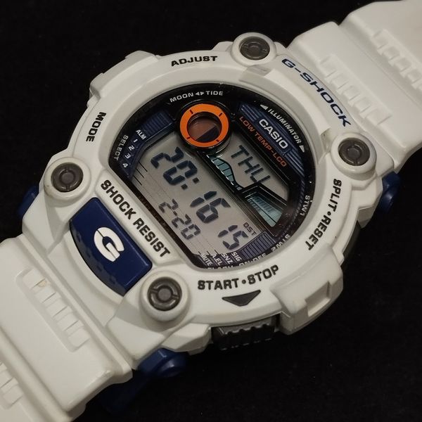 Casio G-Shock Watch White Digital Mens RMF47-CAP | WatchCharts Marketplace