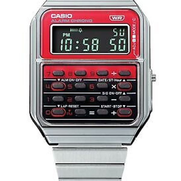 Casio Vintage Heritage Colors Digital Quartz CA-500WE-4B Unisex Calculator Watch | WatchCharts ...