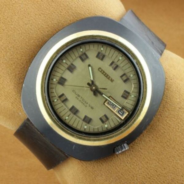 VINTAGE CITIZEN V2 AUTOMATIC MEN'S JAPAN WORKING WRIST WATCH ..41MM ...