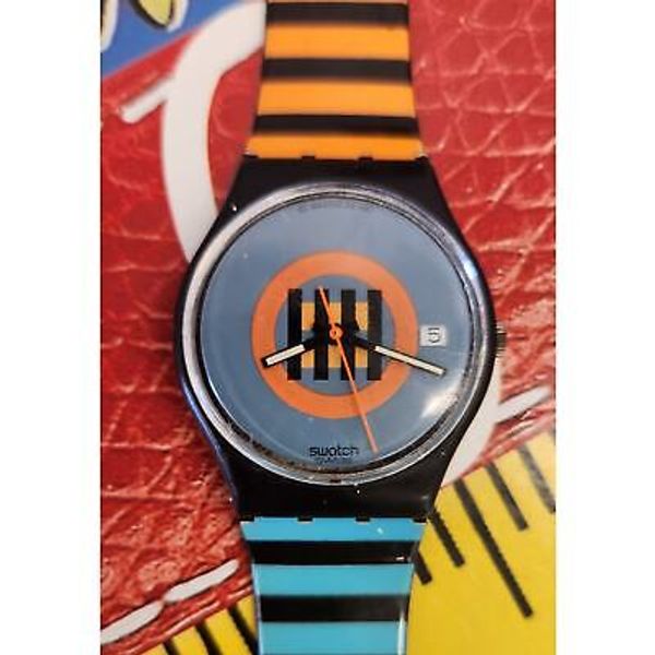 Vintage Swatch watch CORAL GABLES GB407 In box with paperwork and ...