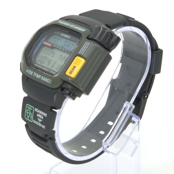 CASIO TSR-100 THERMO SCANNER 100M WR VINTAGE DIGITAL WATCH JAPAN 1994 ...
