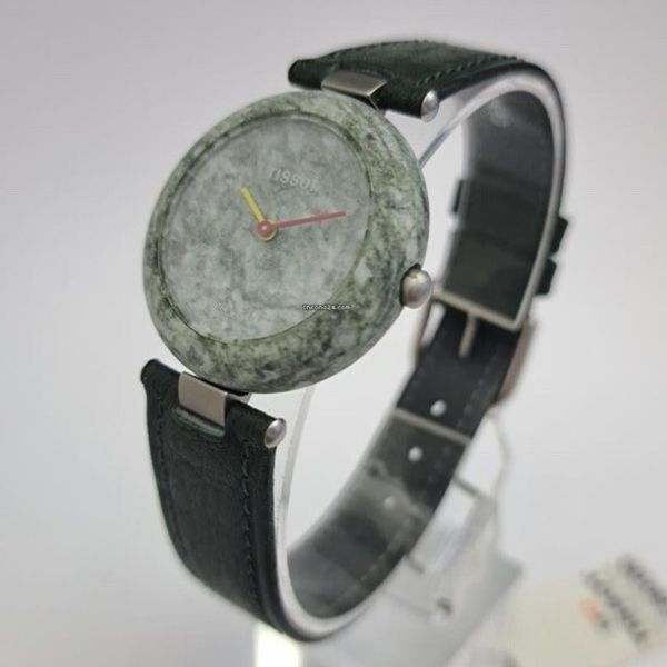 Tissot R150 30mm Genuine Rock Watch Ladies Green Granite Stone Quartz ...