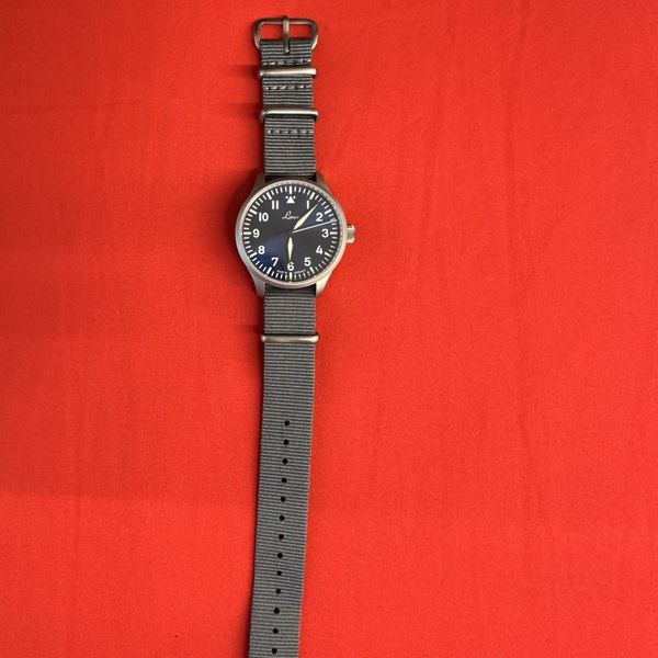 Laco Men's Automatic Pilot Watch 39mm, Blue, NATO Strap, Including Box ...