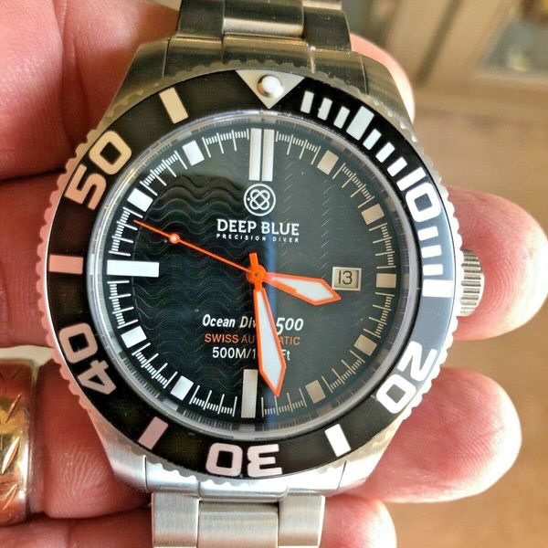 Deep Blue Ocean Diver 500 Dive Watch | WatchCharts Marketplace