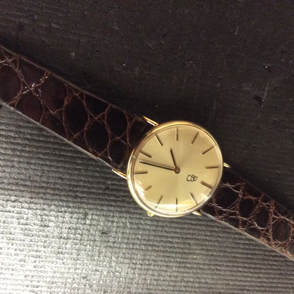 Sold elsewhere. Nice PB Paul Breguette Swiss Quartz 10K Gold Case Runs ...