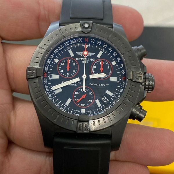 Breitling Avenger Sea Wolf Chronograph Limited Edition Red Black M73390 ...