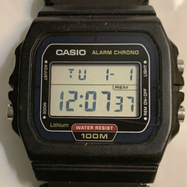 Vintage Rare 1988 Black CASIO W-720 (549) Collectors EUC 100% Original ...
