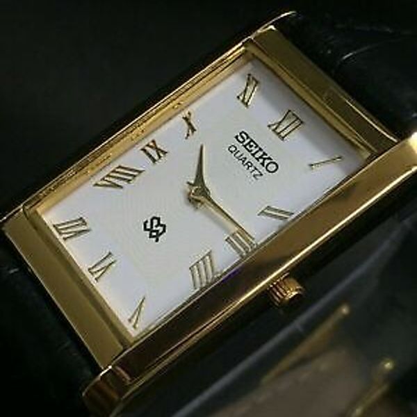 Seiko Roman Dial Men's Quartz Slim Japanese Wrist Watch With New ...