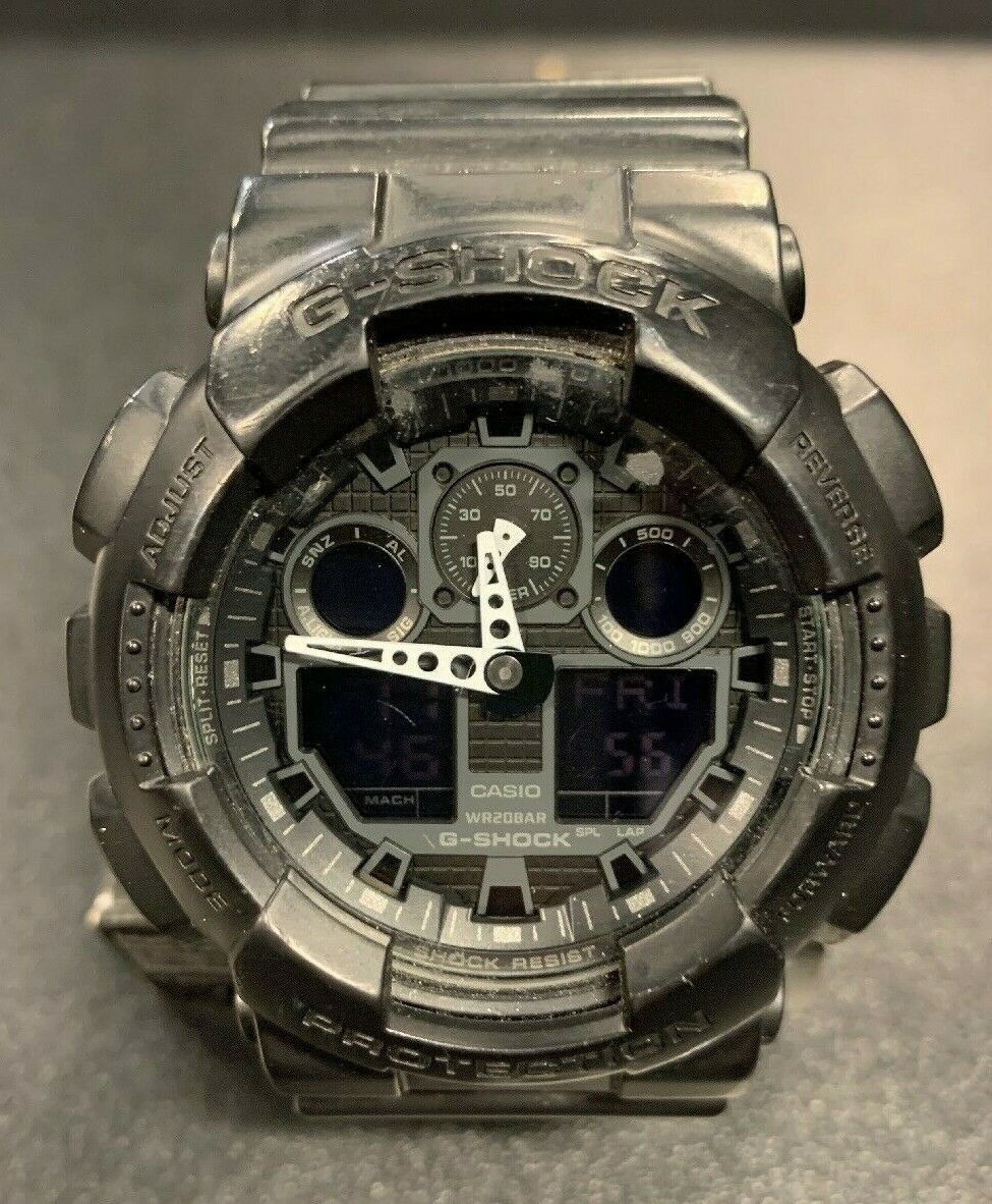 Nice G-Shock Casio 5081 Mens Watch GA-100 Analog Digital Black ...