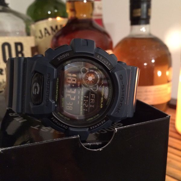 SOLD - Casio G-Shock, blue with negative display | WatchCharts