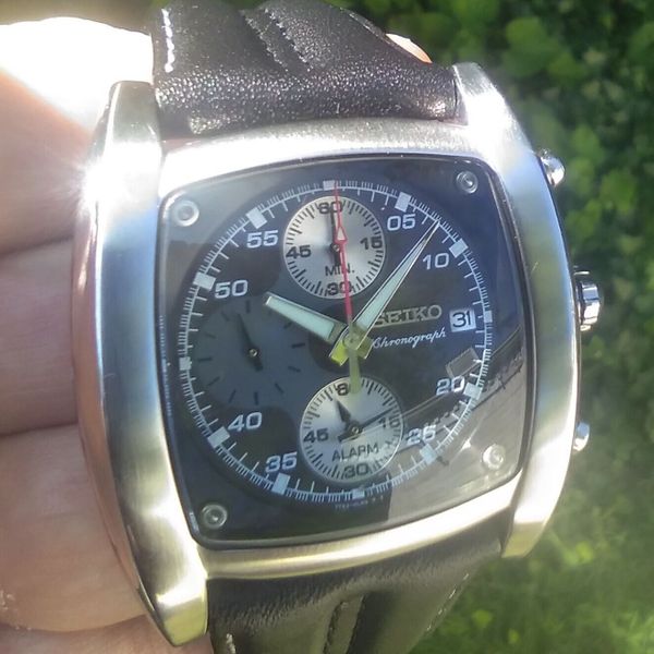 Rare Seiko Quartz Chronograph 7T62-0HF0 Sport-Racing Style Watch ...