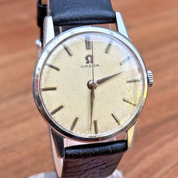 1959 Omega men's watch, works well, model 14714, Vintage wear & patina ...