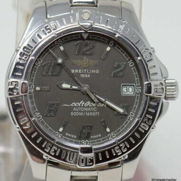 Breitling Colt Ocean A17050 Automatic 500M SS Bracelet 38MM Ships From ...