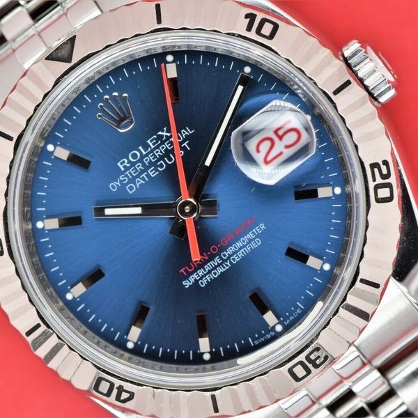 2006 Rolex Datejust Turn-o-Graph Blue Dial 36mm Stainless Steel 116264 ...