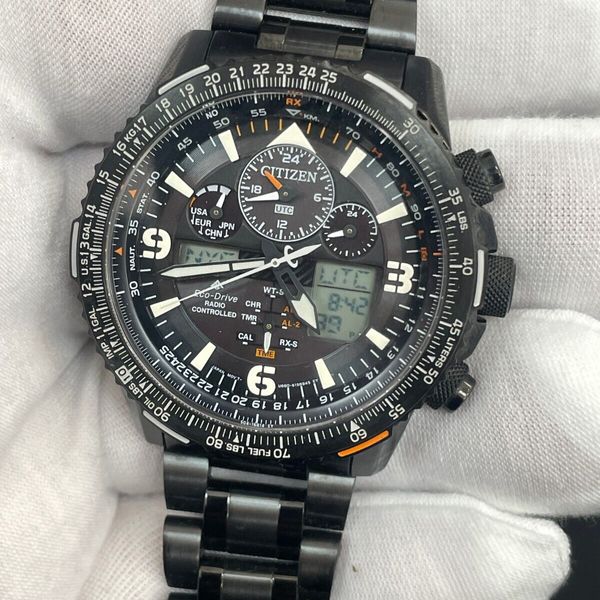 Citizen Promaster Skyhawk AT Watch Men 46mm Black Dial Black Case Round ...