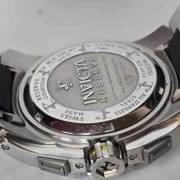 Invicta Reserve Leviathan Chronograph Blue Dial Watch 52mm 6654 ...