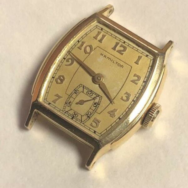 Vintage 1940s Hamilton Douglas 10K Yellow Gold Filled Watch 987a USA ...