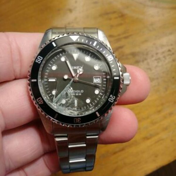 Timex Indiglo Wr50m Submariner, oyster bracelet, Vintage Timex, dive ...