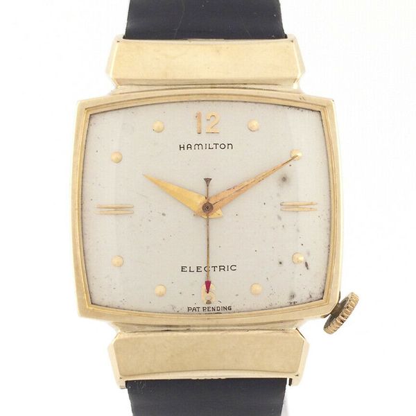 HAMILTON "VANTAGE" VINTAGE ELECTRIC WATCH, 10K GF, GR 505, PARTS/REPAIR ...