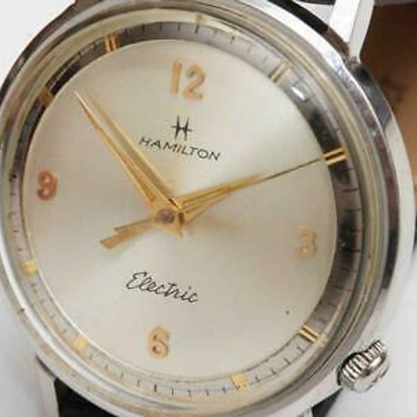 1962 vintage HAMILTON ELECTRIC NAUTILUS 501 Mens Wristwatch - Stainless ...