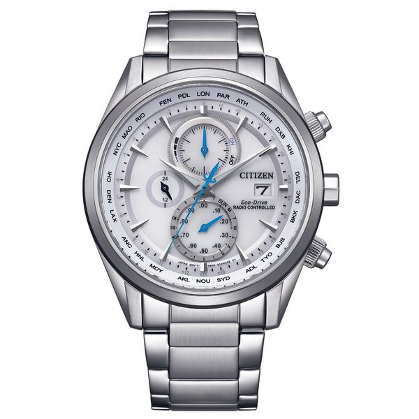 CITIZEN AT8260-85A Radio Controlled Chronograph Perpetual World Time ...
