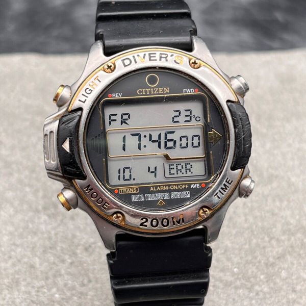 VINTAGE CITIZEN PROMASTER D201-089821 HYPER AQUALAND TWO TONE STEEL ...