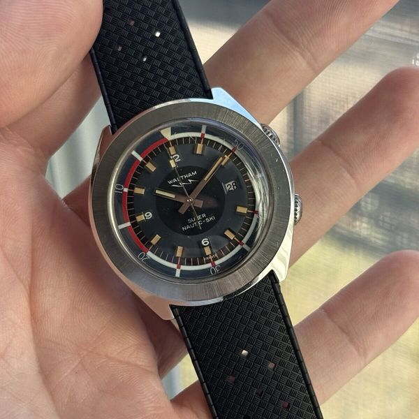 Vintage Waltham Super Nautic-Ski Super-Compressor Diver Watch ...