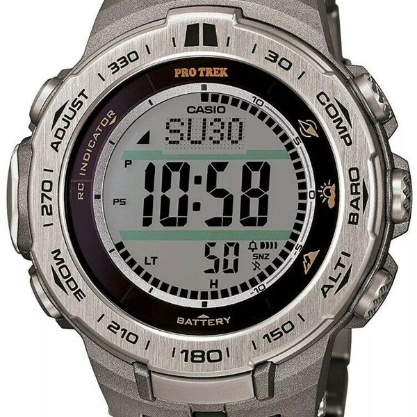 Casio Protrek PRW-3100T Titanium Solar atomic time, ABC Sensors, STN ...