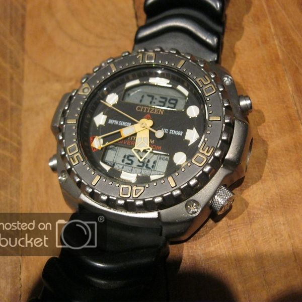 FS Citizen Aquamount Diver Promaster JP3020-56E (titanium), alti /depth ...