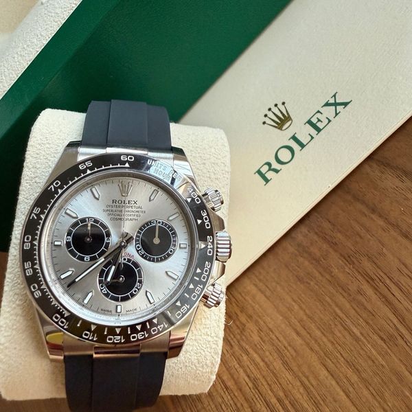 2025 Brand New Rolex Daytona 126519 Ghost 18K White Gold Oysterflex ...