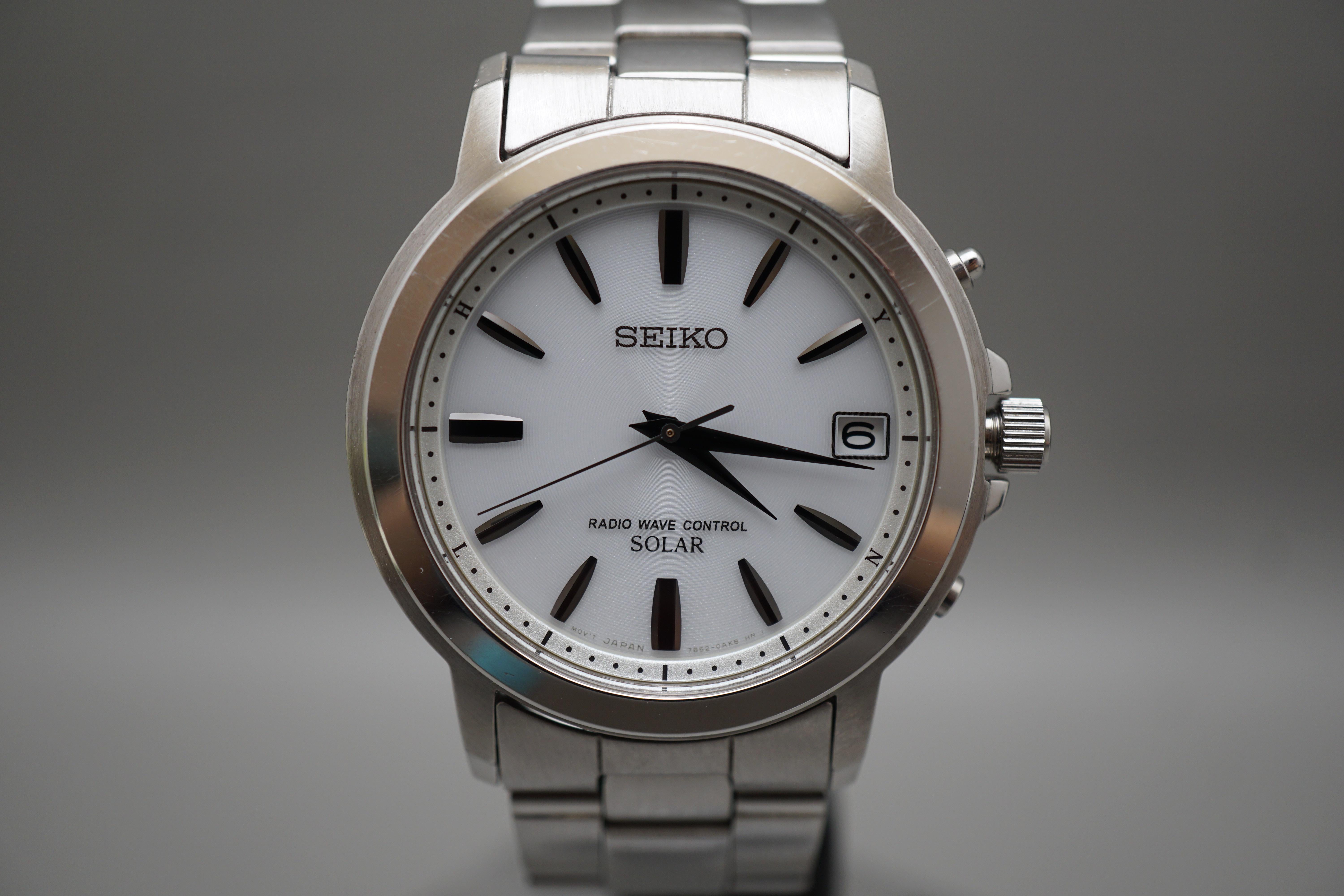 [WTS] Seiko Spirit SBTM167 7B52 White Dial JDM Radio Wave Solar Quartz ...