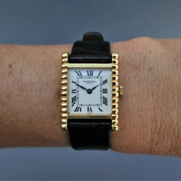 1976 Classic RAYMOND WEIL Tank Wristwatch w/ Mechanical Movement FHF69N ...