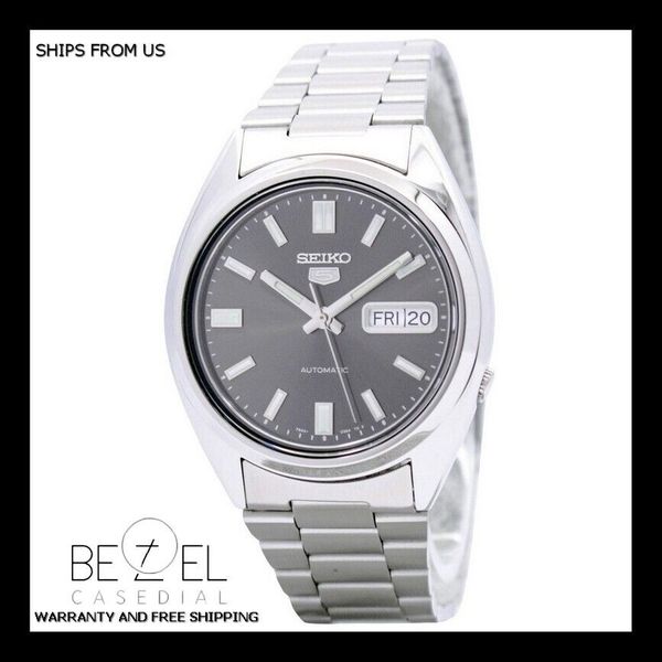 Seiko 5 Automatic Black Dial Stainless Steel SNXS79K1 Men's Watch SHIPS ...
