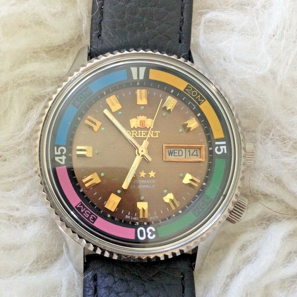 Orient Automatic Rainbow Dial 40 MM 21-jewel Diver with Rotating ...