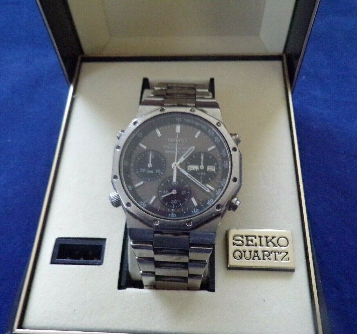 Vintage Seiko 7a38-7029 Original Chronograph Watch Original paper work | WatchCharts