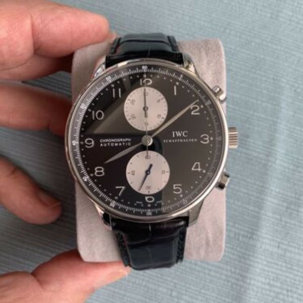IWC Portuguese Chronograph IW371404 Panda Dial Excellent Condition ...