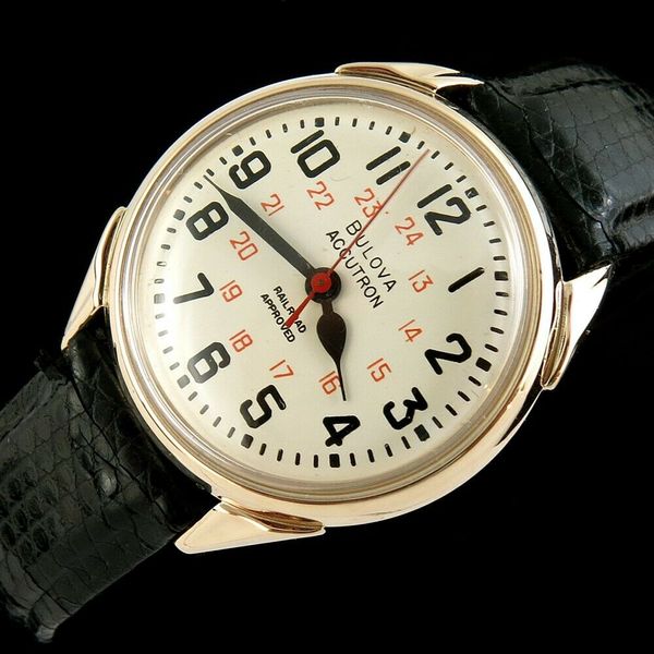 Vintage 1970 Men's Bulova Accutron 214 Railroad Approved Wrist Watch ...